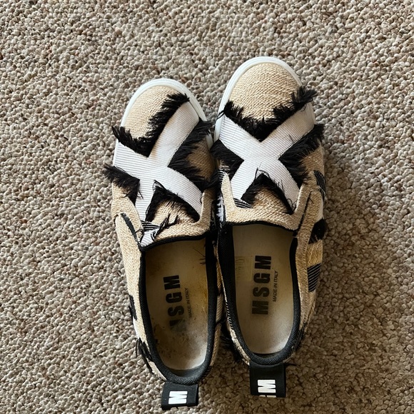 MSGM | Shoes | Msgm Canvas Printed Sneakers Size It 37 | Poshmark